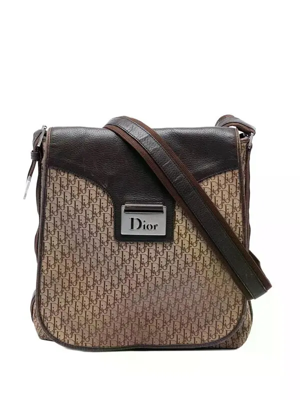 Dior Diorissimo Trotter Canvas Street Chic Crossbody Bag - Brown
