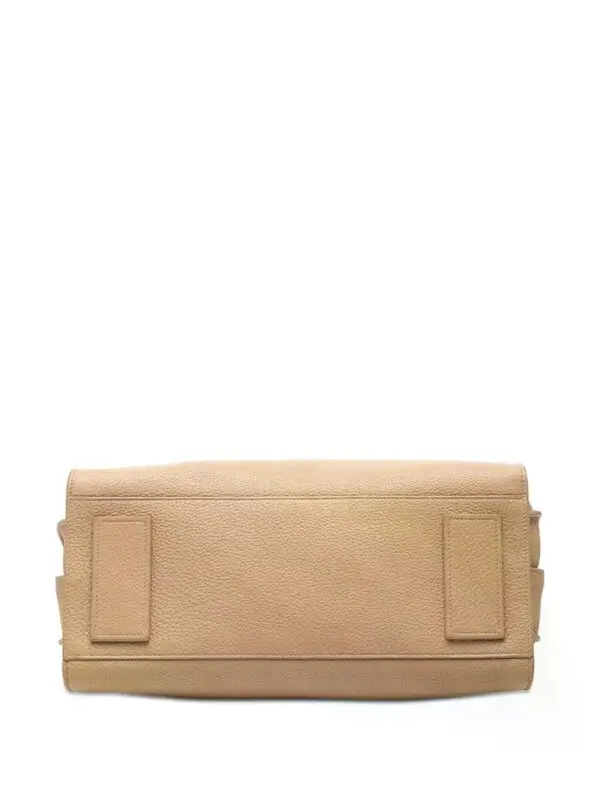 Saint Laurent Small Grained Calfskin Sac De Jour Satchel - Brown