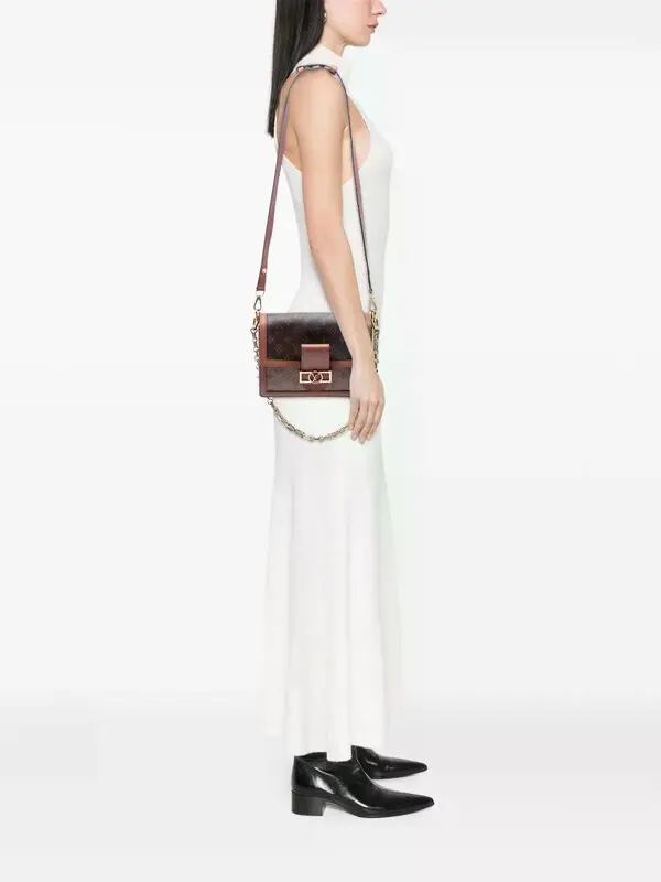 LOUIS VUITTON Monogram Reverse Dauphine Mm Satchel