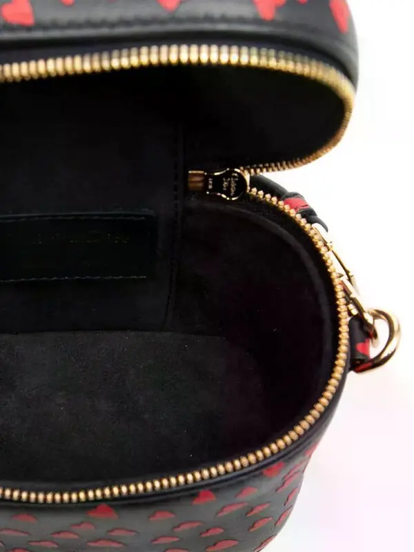 Dior Lambskin Heart Print Lady Case Vanity Bag
