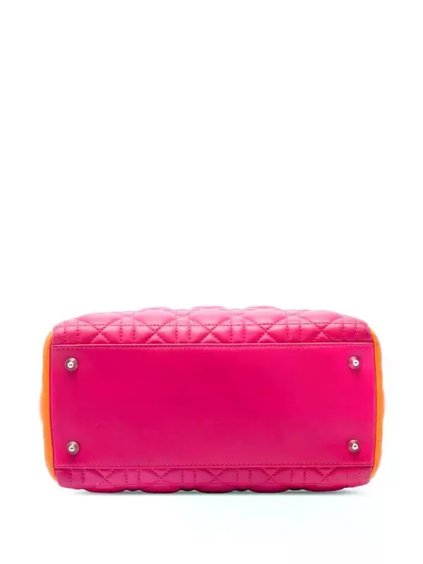 Dior Lambskin Cannage Lady Satchel - Pink