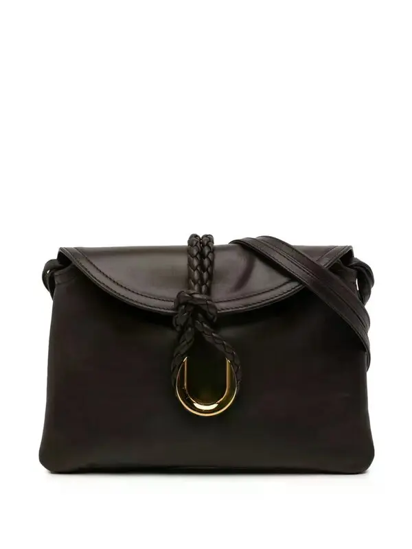 Bottega Veneta Baby Calfskin Liberta Crossbody Bag - Brown