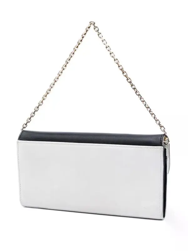 Dior 2014 Bicolor Calfskin Wallet On Chain Handbag