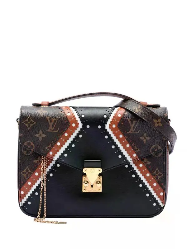 LOUIS VUITTON Monogram Brogue Pochette Metis Satchel - Brown