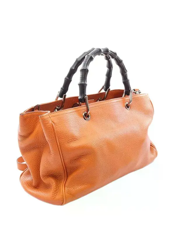 Gucci Calfskin Bamboo Shopper Satchel