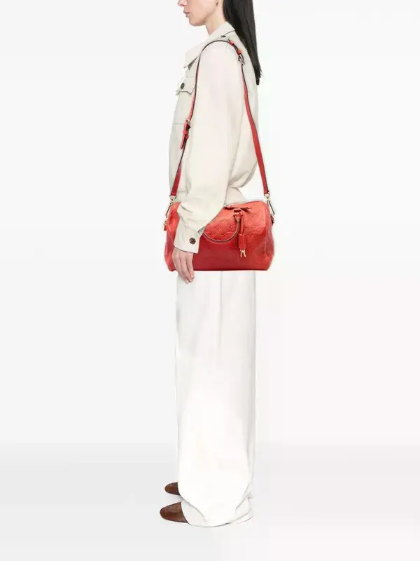 LOUIS VUITTON Monogram Empreinte Speedy Bandouliere 30 Boston Bag
