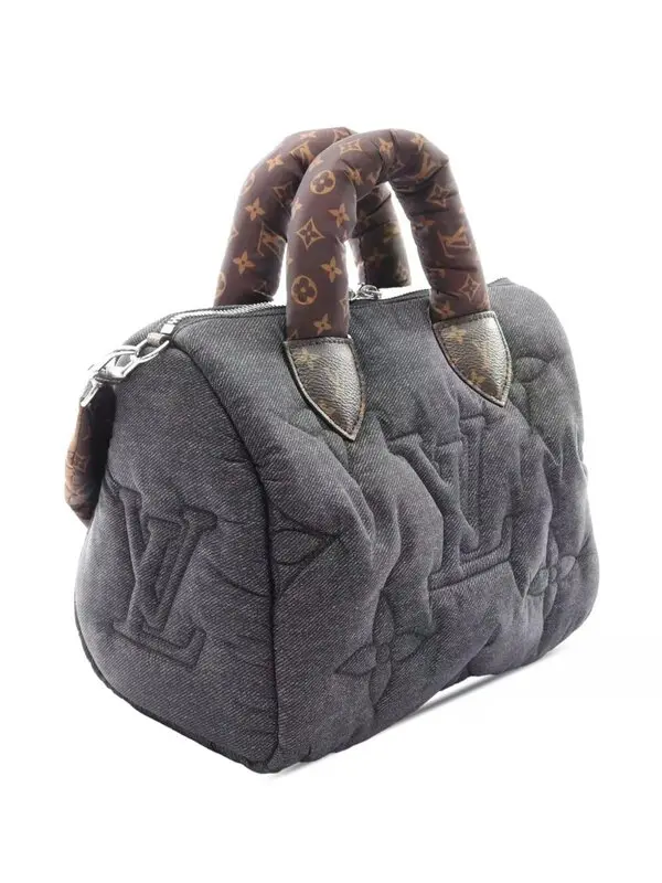 LOUIS VUITTON Monogram Speedy Bandouliere 25 Satchel - Grey