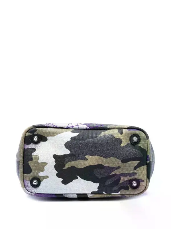 Dior Anselm Reyle Mini Canvas Camouflage Shopping Tote Bag