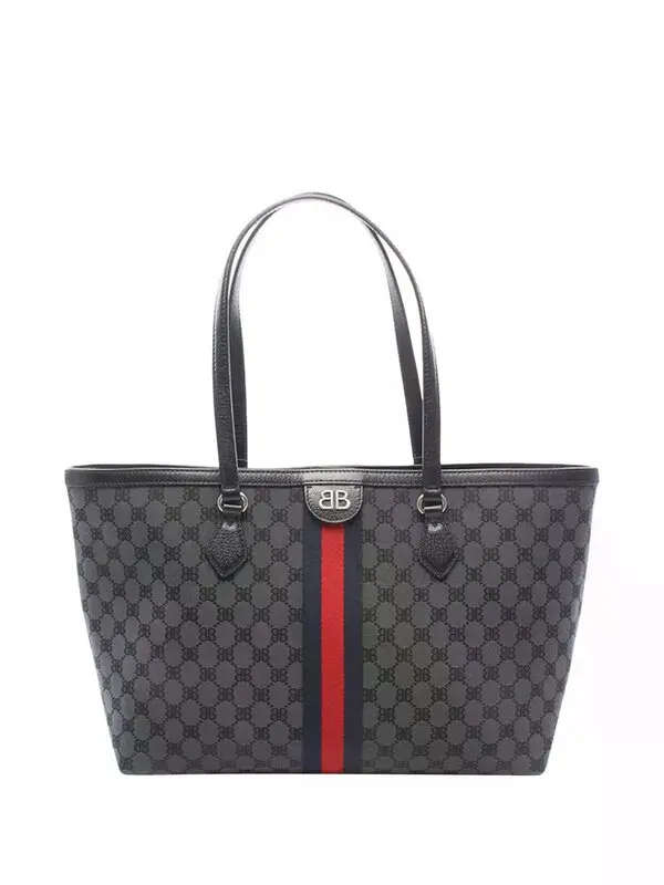 Balenciaga Hacker Project Medium Bb Supreme Ophidia Tote Bag