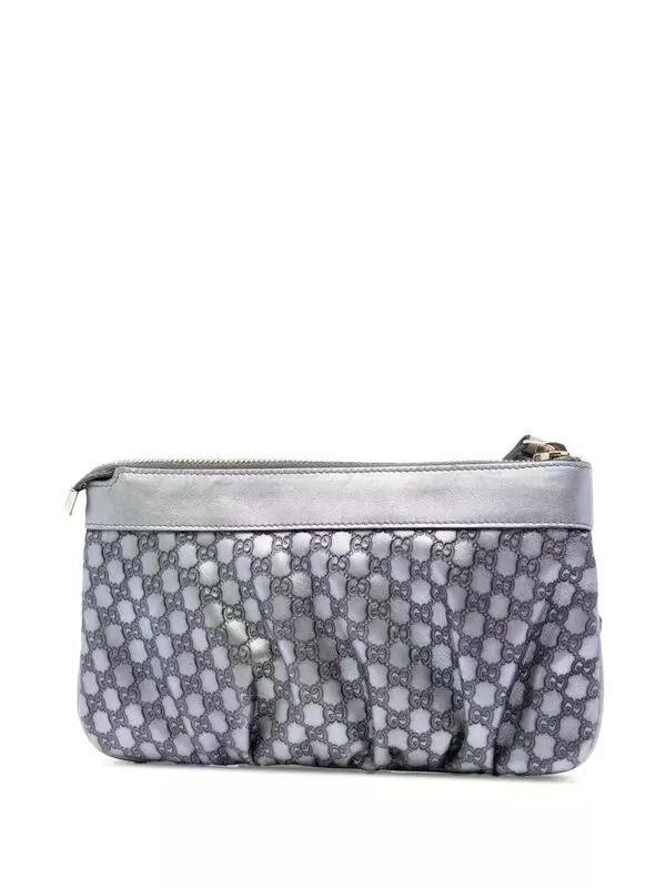 Gucci Microssima Heart Wristlet Pochette Clutch Bag