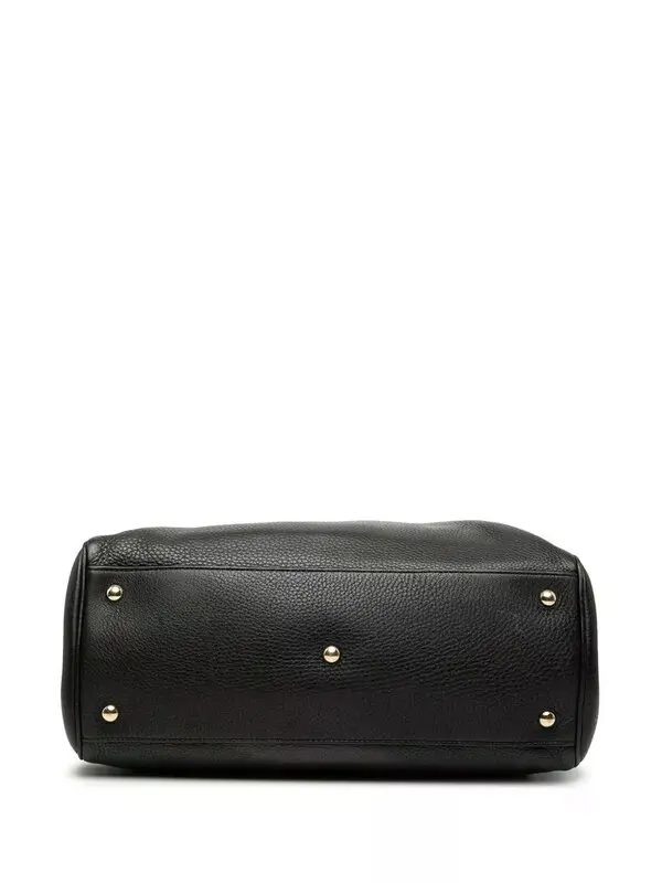 Gucci Calfskin Bamboo Shopper Satchel