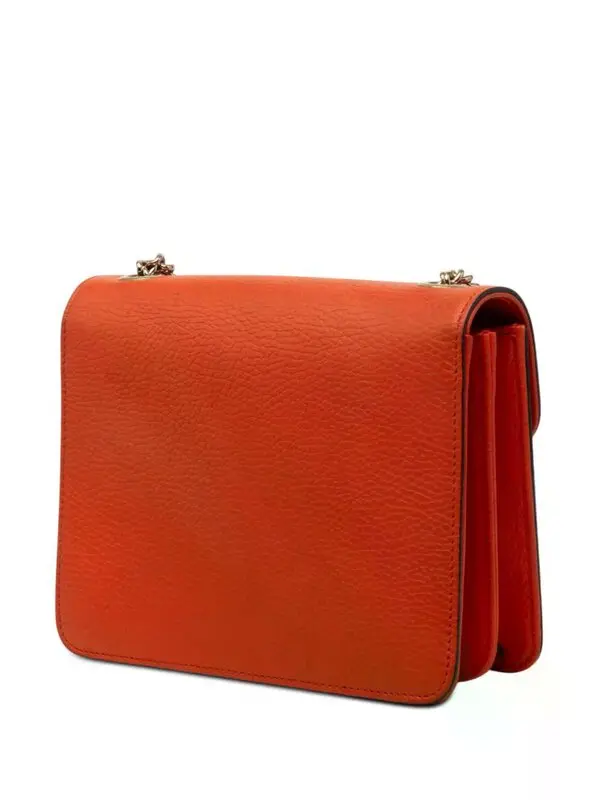 Gucci Calfskin Leather Interlocking G Crossbody Bag