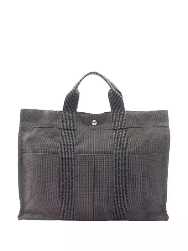 Hermès Herline Mm Canvas Tote Bag