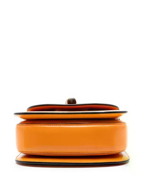 Gucci 1947 Bamboo Top Handle Bag Satchel - Orange