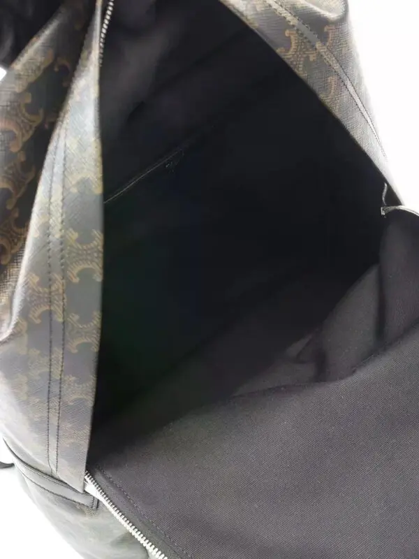 Celine Medium Triomphe Coated Canvas Backpack
