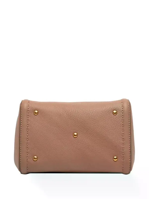 Valentino Garavani Small Grainy Calfskin Alltime Satchel - Brown