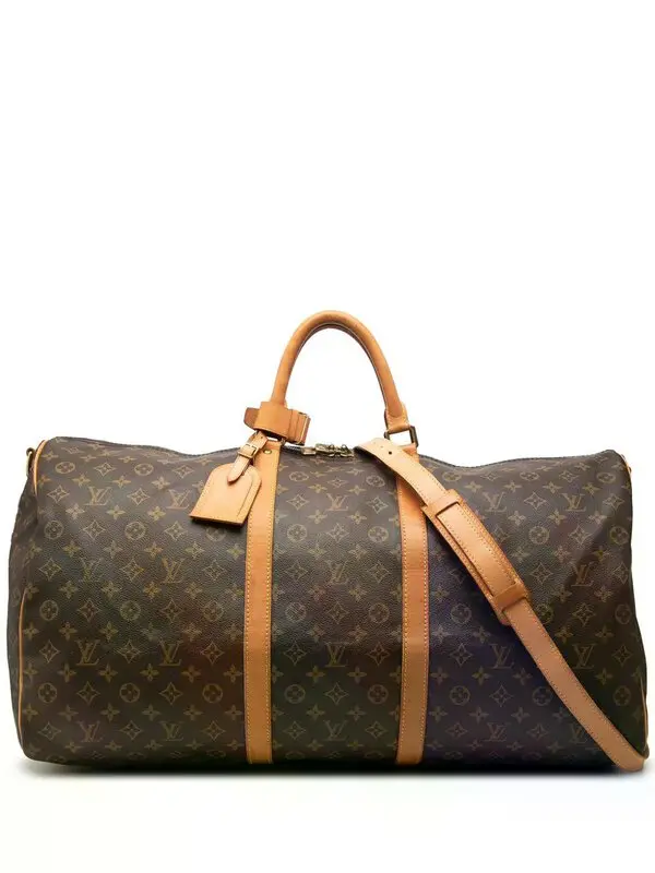 LOUIS VUITTON Keepall Bandouliere 60 Travel Bag - Brown