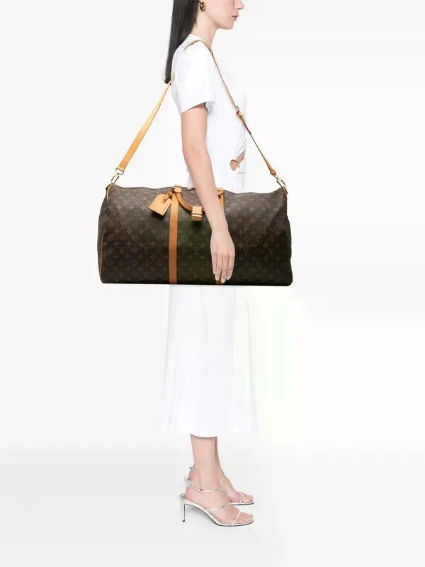 LOUIS VUITTON Keepall Bandouliere 60 Travel Bag - Brown