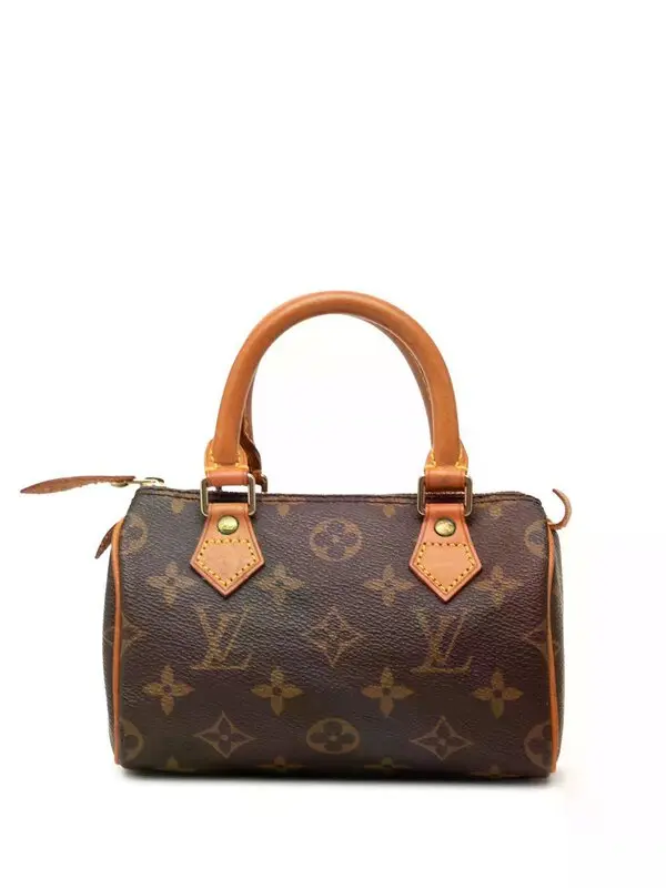 LOUIS VUITTON Monogram Mini Speedy Hl Satchel