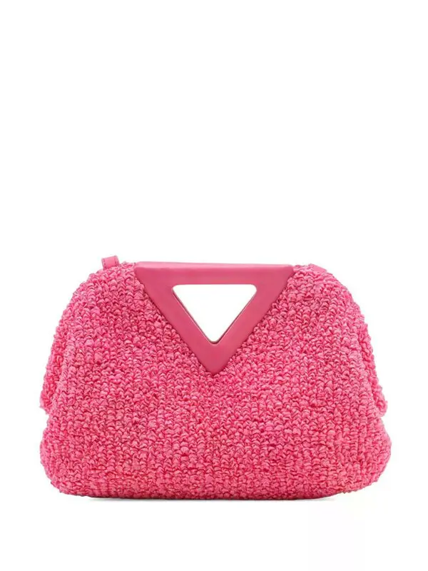 Bottega Veneta Small Raffia The Point Triangle Satchel