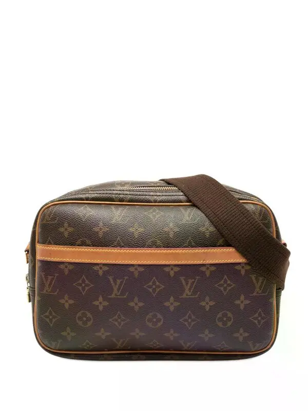 LOUIS VUITTON Monogram Reporter Pm Crossbody Bag - Brown