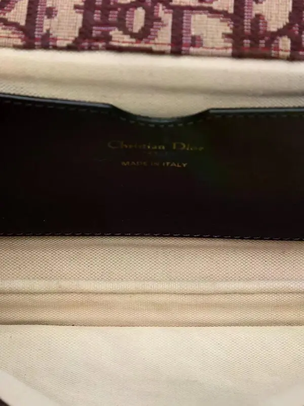 Dior Oblique Canvas Chain Crossbody Bag