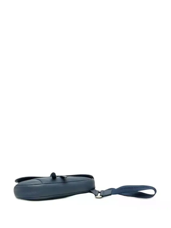 Dior Grained Calfskin Saddle Crossbody Bag