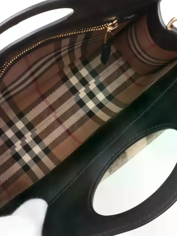 Burberry Mini Exploded Check Wool Pocket Satchel