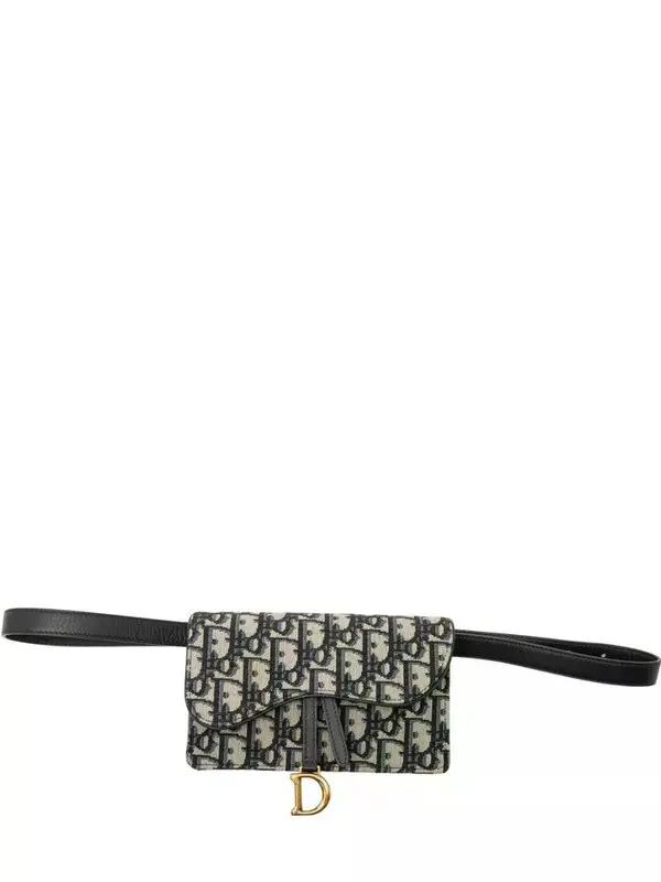Dior Oblique Canvas Saddle Belt Bag