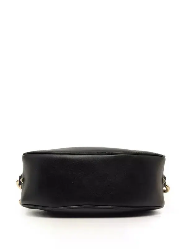 Valentino Garavani Calfskin Rockstud Vltn Oval Crossbody Bag - Black