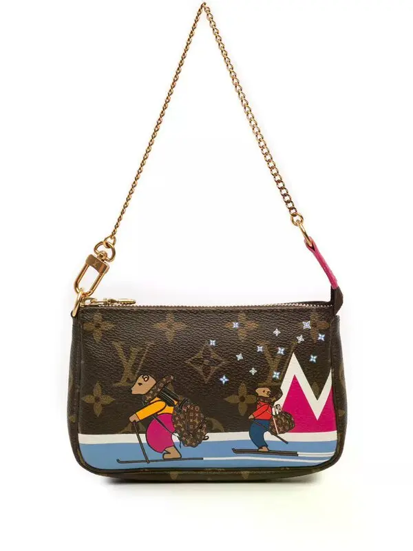 LOUIS VUITTON Mini Pochette Accessoires Handbag - Brown