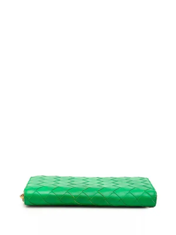 Bottega Veneta 2012-2026 Nappa Intrecciato Zip Around Wallet Long Wallets
