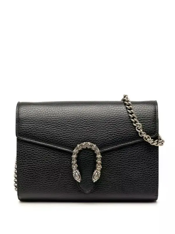 Gucci Dionysus Wallet On Chain Crossbody Bag - Black