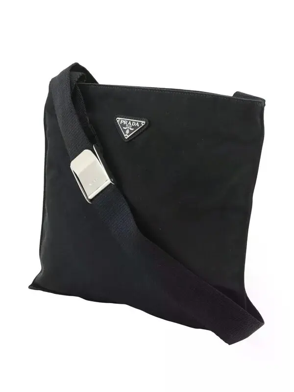 Prada Satin Zip Top Crossbody Bag