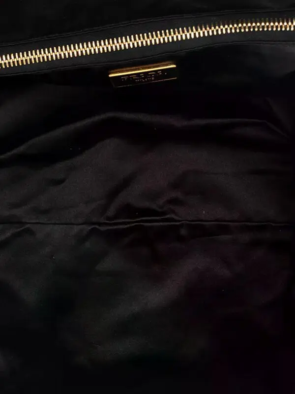 Prada Satin Sequin Stripes Tote Bag