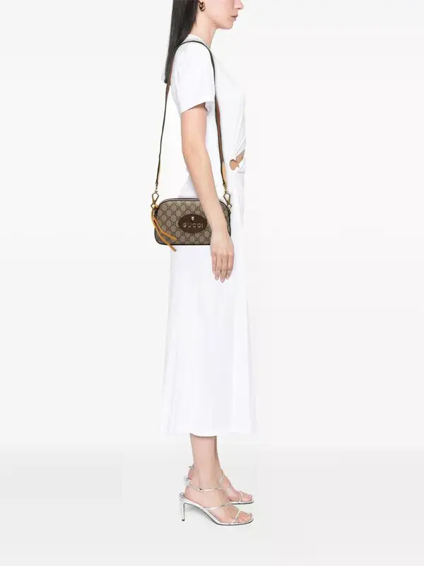Gucci Gg Supreme Web Neo Vintage Crossbody Bag - Neutrals
