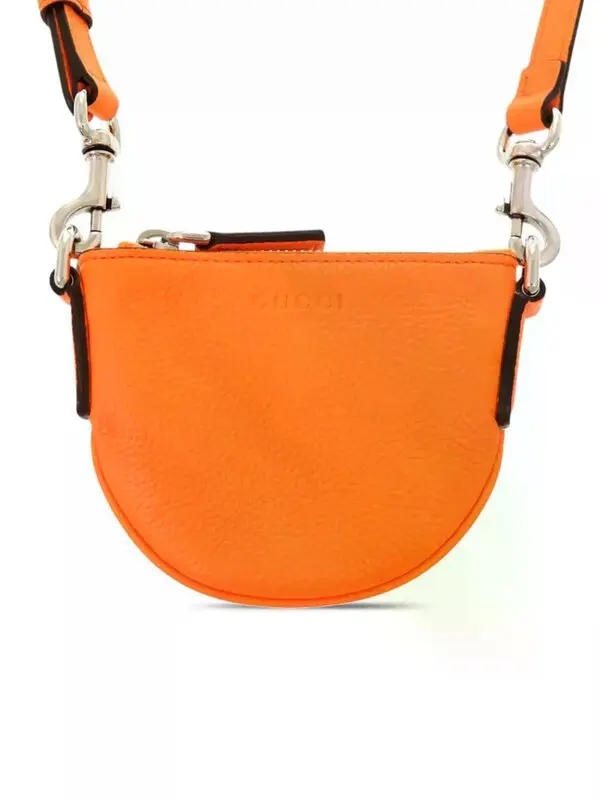 Gucci Calfskin Web B Micro Mini Bag - Orange