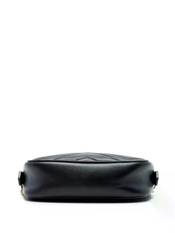 Gucci Gg Marmont Matelassé Leather Crossbody Bag - Black
