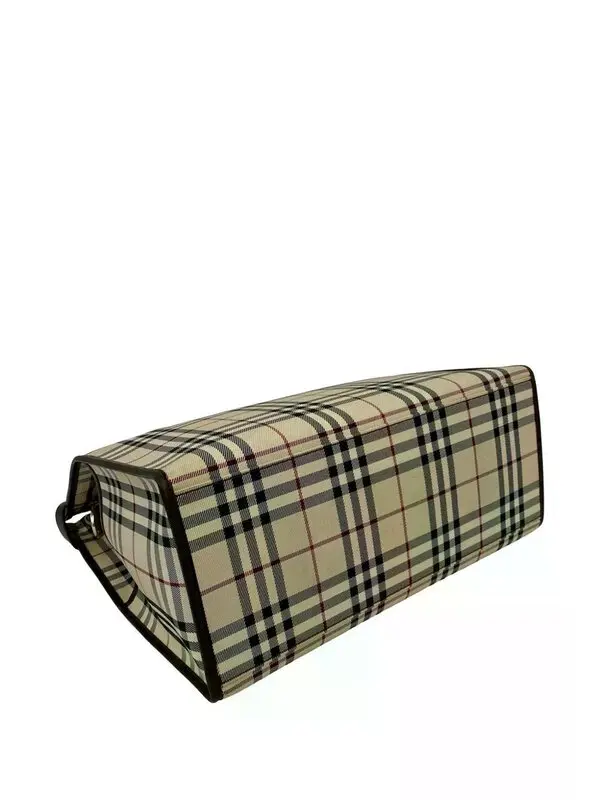 Burberry House Check Canvas Tote Satchel