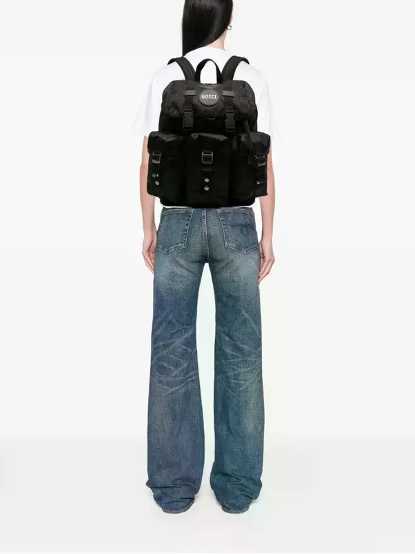 Gucci Gg Nylon Off The Grid Backpack - Black