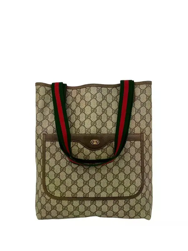 Gucci 20th Century Gg Supreme Web Tote Bag - Neutrals