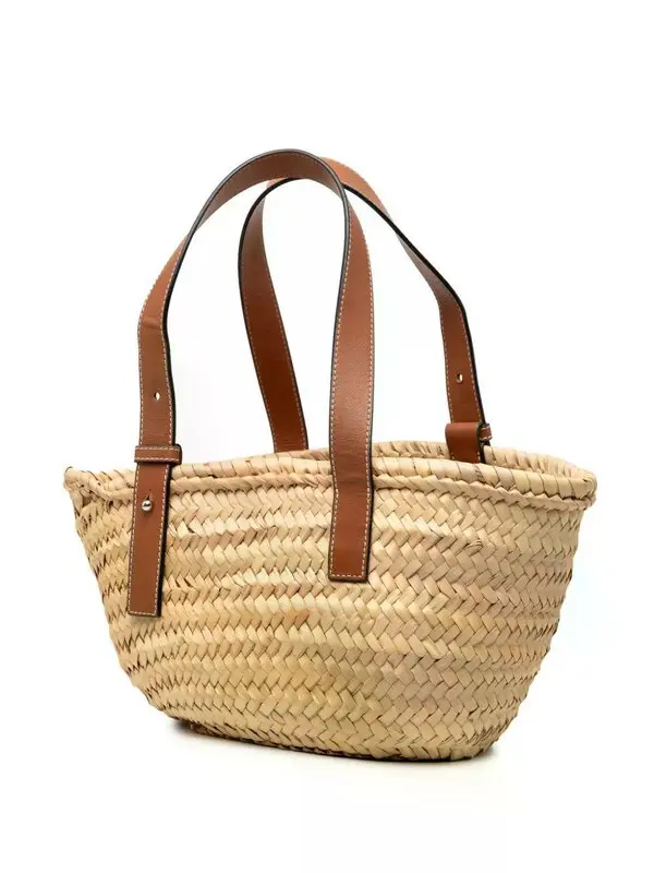 Loewe Raffia Anagram Basket Tote Bag