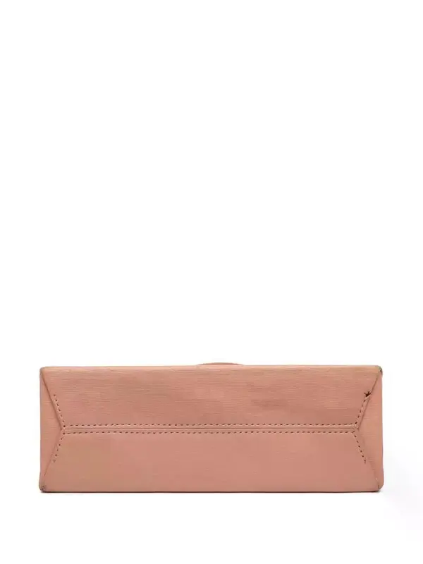 Off-White Calfskin Box Flower Arrow Satchel