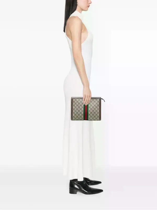 Gucci Ophidia Gg Supreme Canvas Clutch Bag