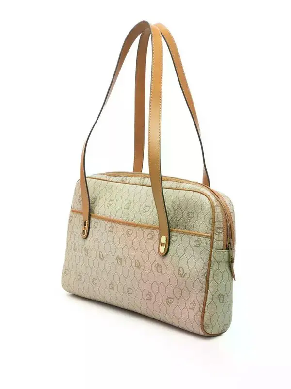 Dior Honeycomb Coated Canvas Shoulder Bag