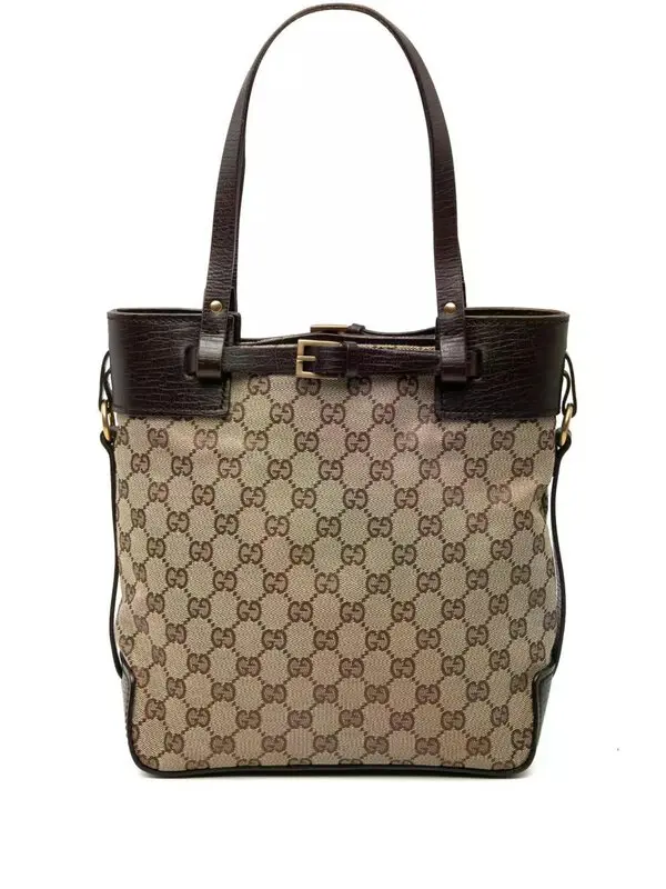 Gucci Gg Canvas Tote Bag - Neutrals