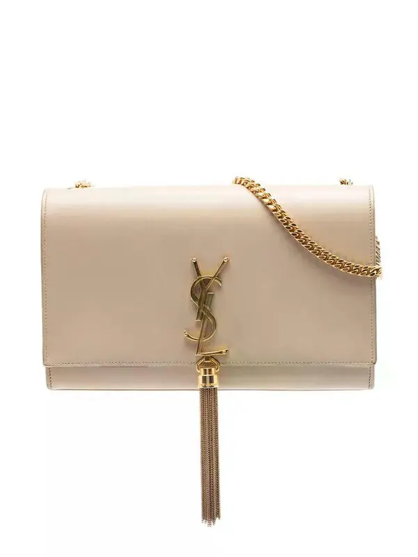 Saint Laurent Medium Classic Monogram Kate Tassel Crossbody Bag - Neutrals