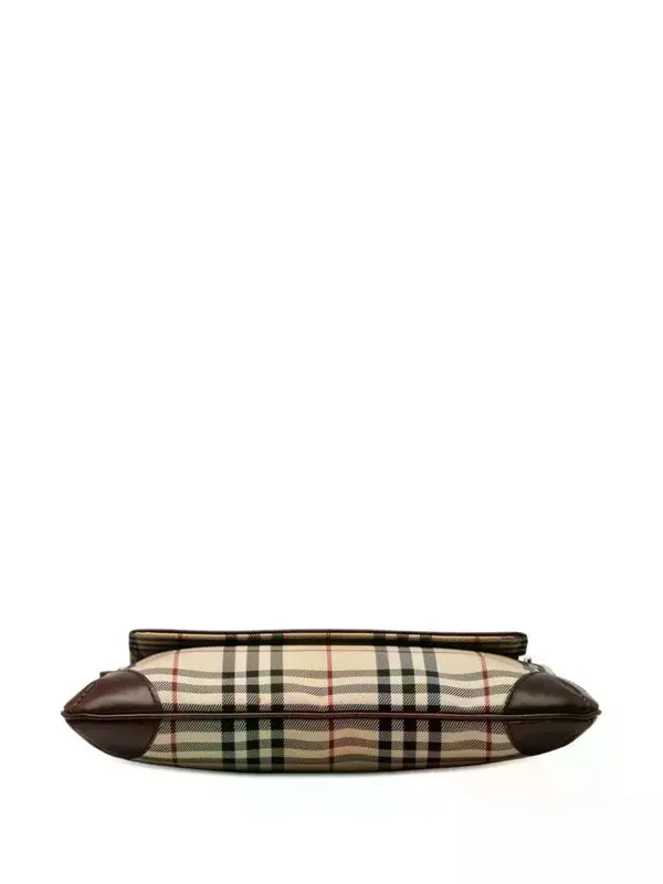 Burberry House Check Canvas Flap Crossbody Bag