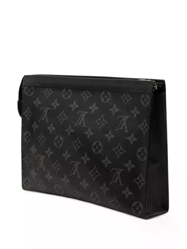 LOUIS VUITTON Monogram Eclipse Pochette Voyage Mm Clutch Bag