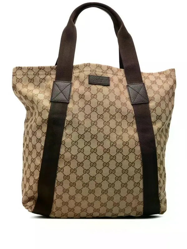Gucci Gg Canvas Tote Bag - Neutrals